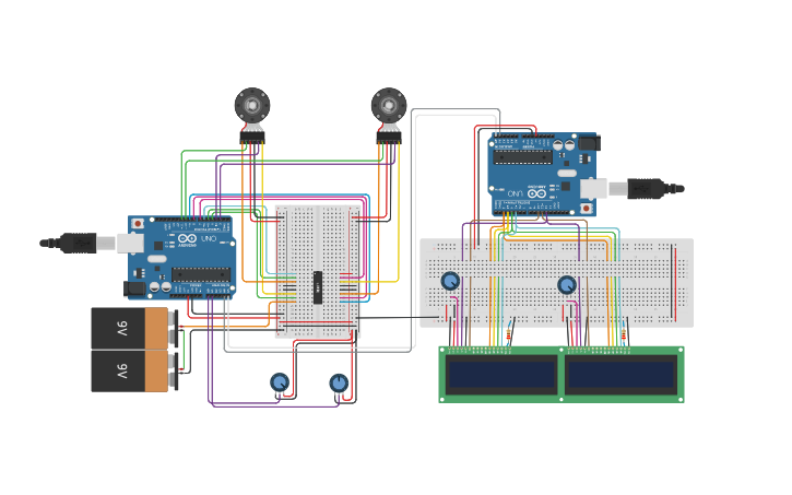 Circuit design Project 4 : Differential Drive (Full) | Tinkercad