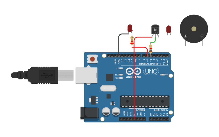 Circuit design dac pwm | Tinkercad