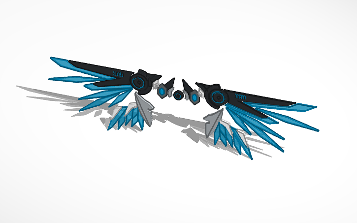 3D design Mecha wings 2.0 (unfinished) - Tinkercad