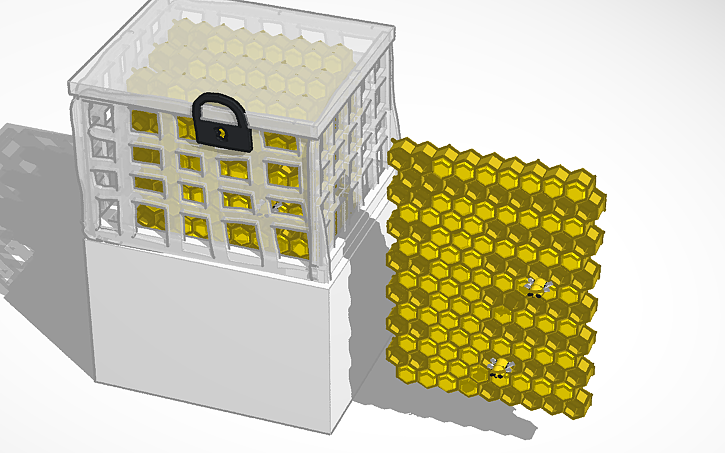 3D design beehive - Tinkercad