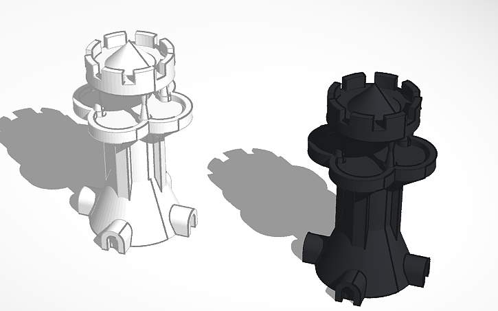 3D design Rook W/B | Tinkercad