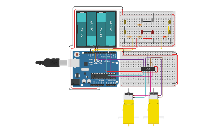 Circuit design MOTOR - Tinkercad
