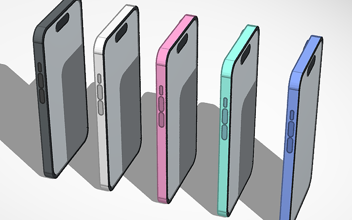 3D design iPhone 16 - Tinkercad