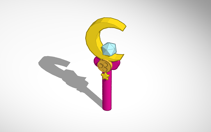 3D design Sailor Moon Wand - Tinkercad