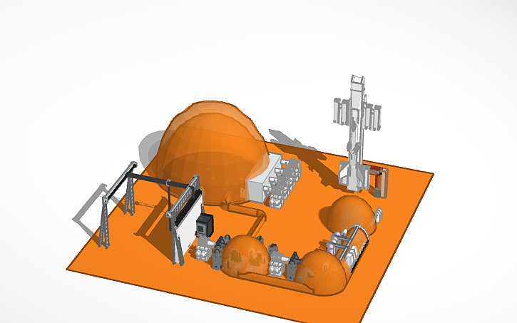 3D design Timmy's Arrival on Mars - Tinkercad