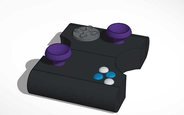 3D design custom video game controller | Tinkercad