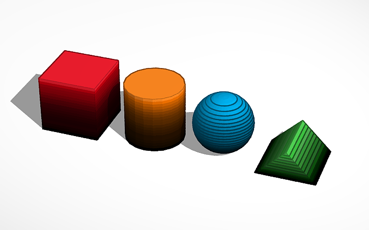 3d Design Gradient Shapes Tinkercad