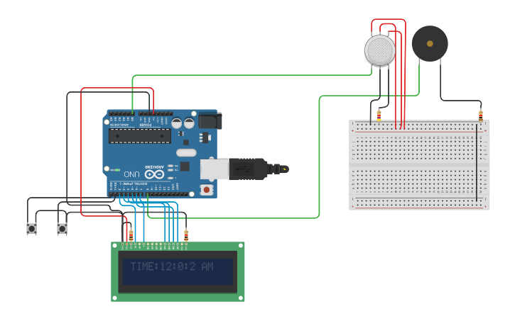 Circuit design Digital_Clock_PG10 - Tinkercad
