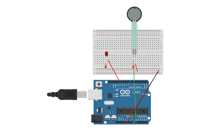 Circuit Design Week 16 Fsr Force Sensor With Led Tinkercad
