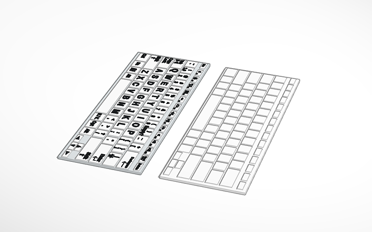 3d Design Keyboard Tinkercad