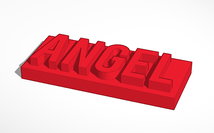 3D design angel - Tinkercad