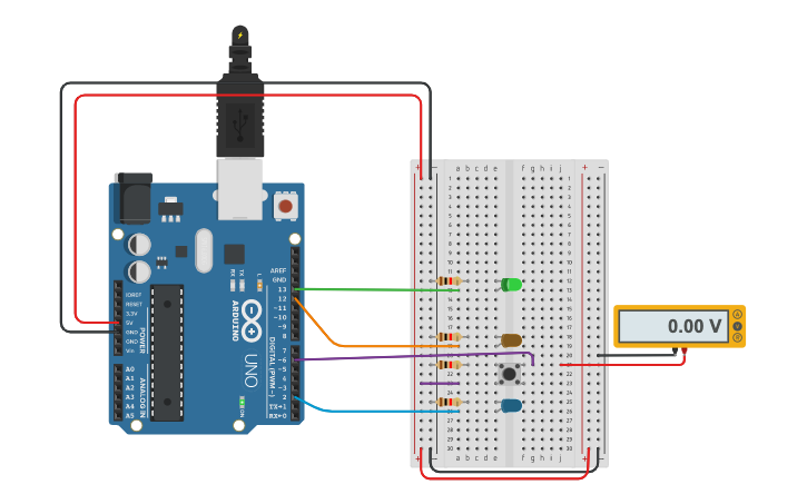 Circuit design intro arduino - Tinkercad