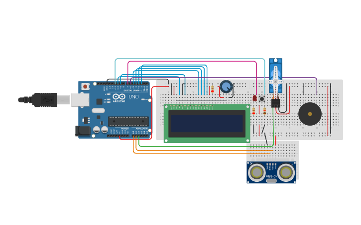 Circuit design Candy Dispenser | Tinkercad