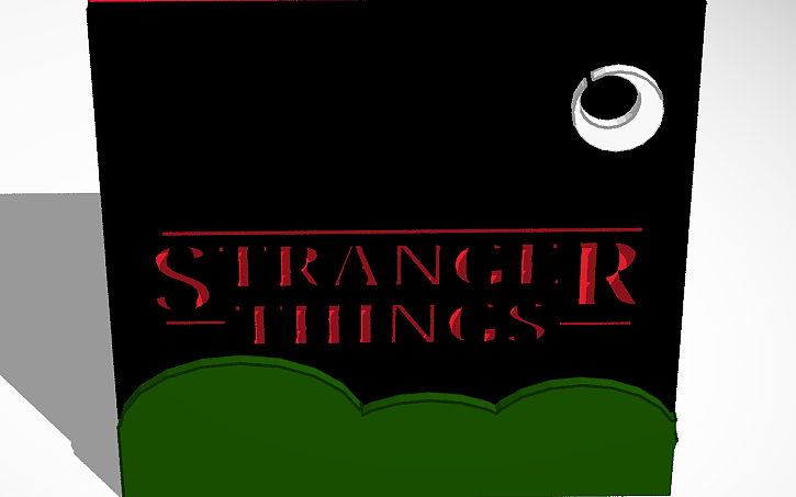 3D design Stranger Things - Tinkercad