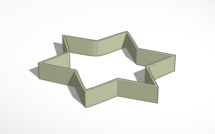 3D design 6 Point Star - Tinkercad