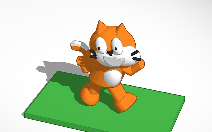 3D design Scratch gato - Tinkercad