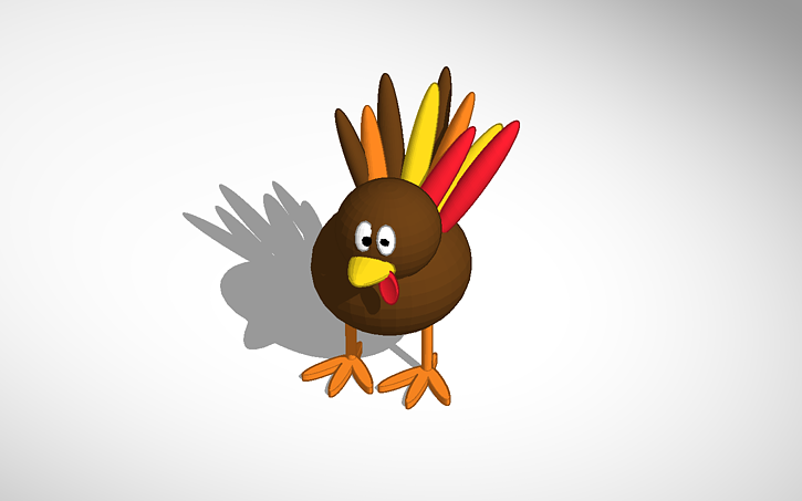 3D design turkey - Tinkercad