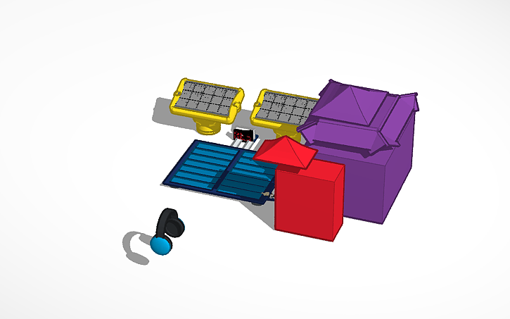 3D design Solar panel - Tinkercad
