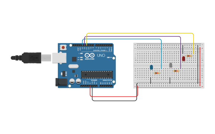 Circuit design Ejercicio1 Thinkercard - Tinkercad