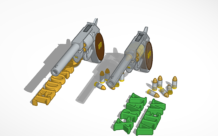 3D design WIN GUN Revolver 3D | Tinkercad