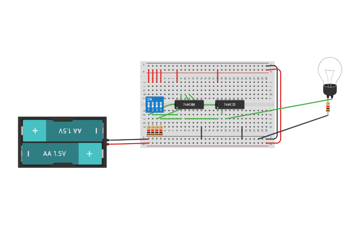 Circuit design pregunta 3 - Tinkercad