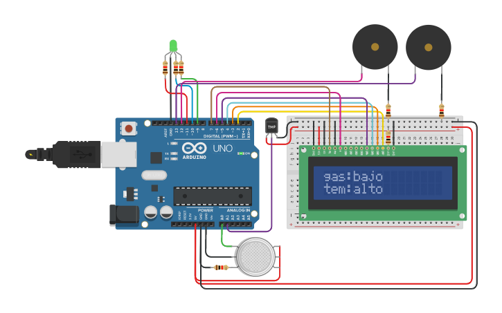 Circuit design Caso práctico - Tinkercad