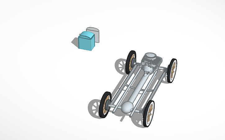 3D design ford model A chassis - Tinkercad