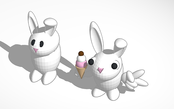 3D design Bun Bun - Tinkercad