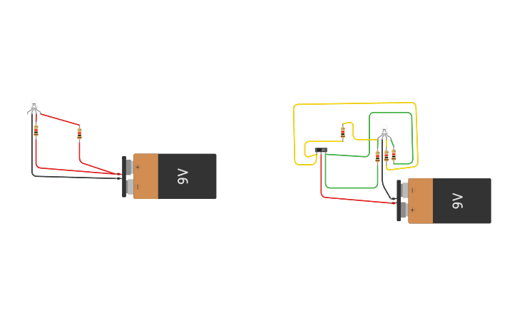 Circuit design switch rgb led - Tinkercad