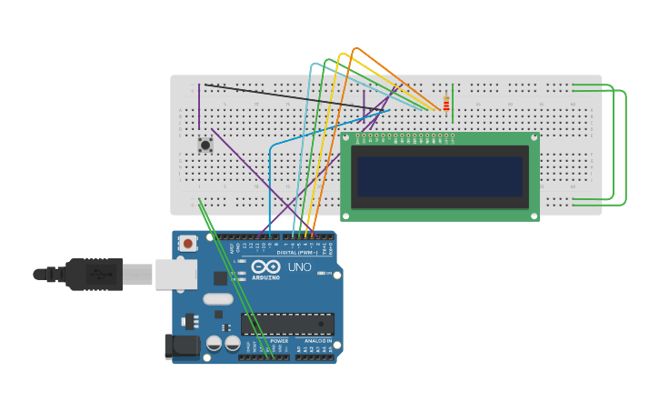 Circuit design Jumpman LCD Game - Tinkercad