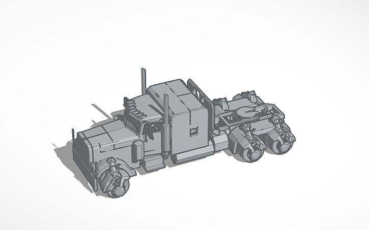3D design Transformer IV Optimus Prime 3d model (vehicle mode) - Tinkercad