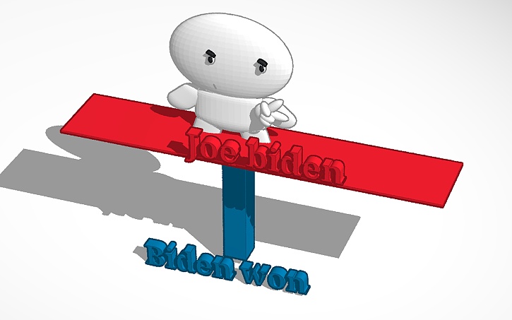 3D design Biden won monument | Tinkercad