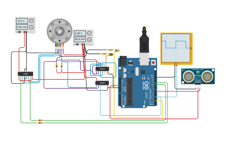 Circuit design Motor Control with H-Bridge Kiepke - Tinkercad