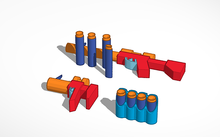 3D design nerf gun - Tinkercad
