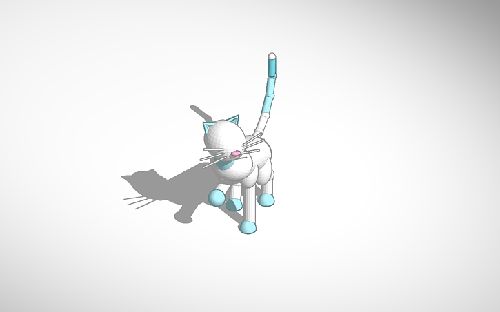 3D design Snow/Ice Cat | Tinkercad