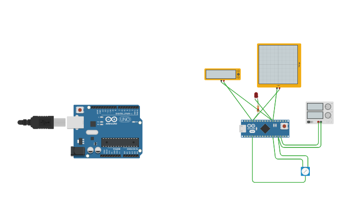 Circuit design Ardunio Analog to Digital - Tinkercad