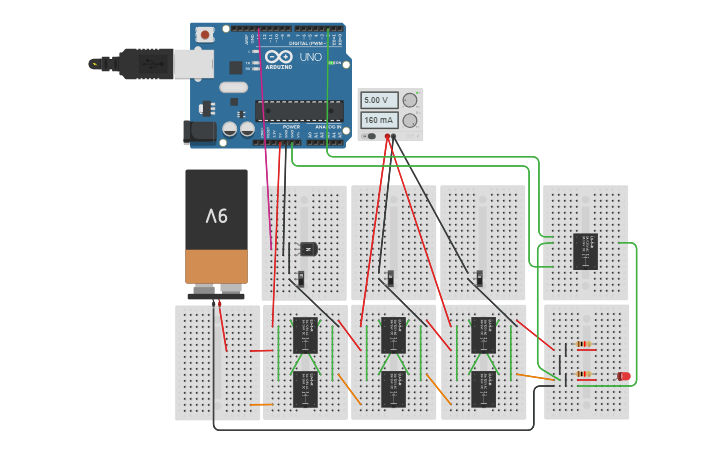 Circuit design Scenario 2 | Tinkercad