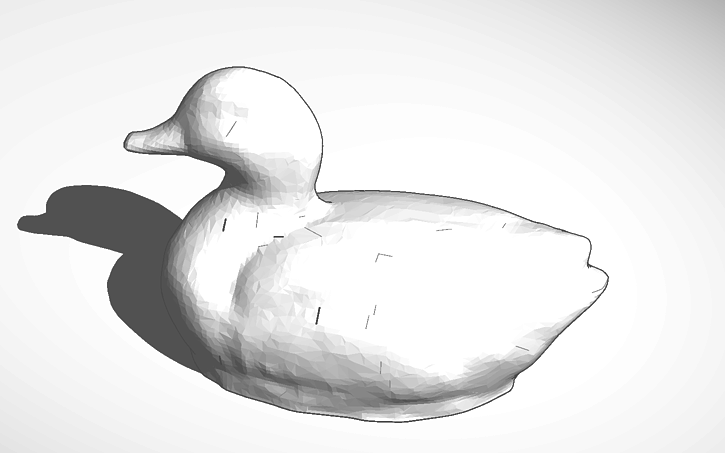 3D design duck - Tinkercad
