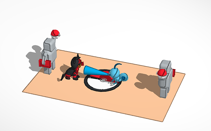 3D design beginner pokemon battle | Tinkercad