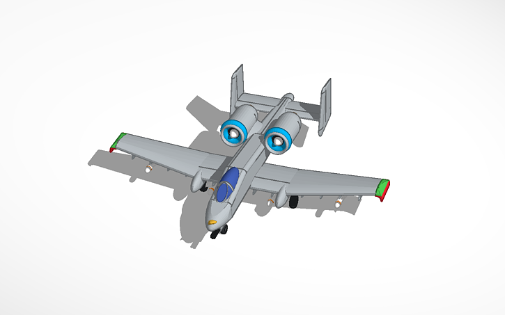 3D design Fighter Jet - Tinkercad