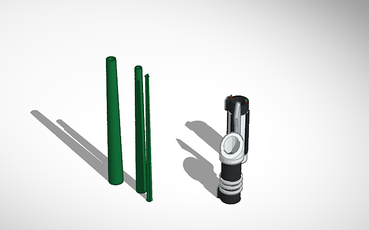 3D design loki lightsaber - Tinkercad