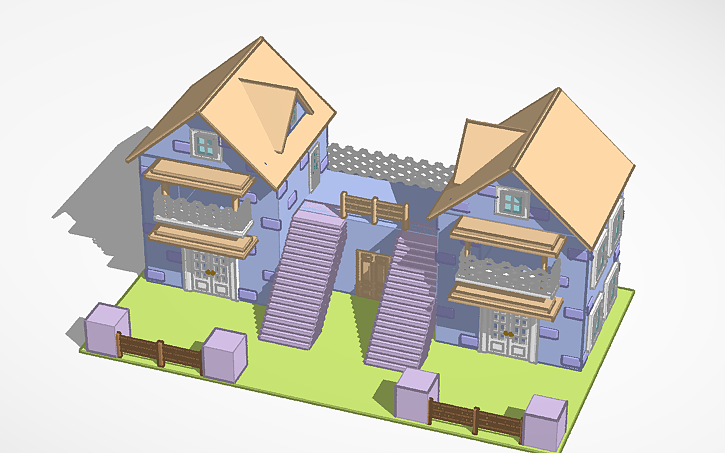 3D design Best friends house - Tinkercad