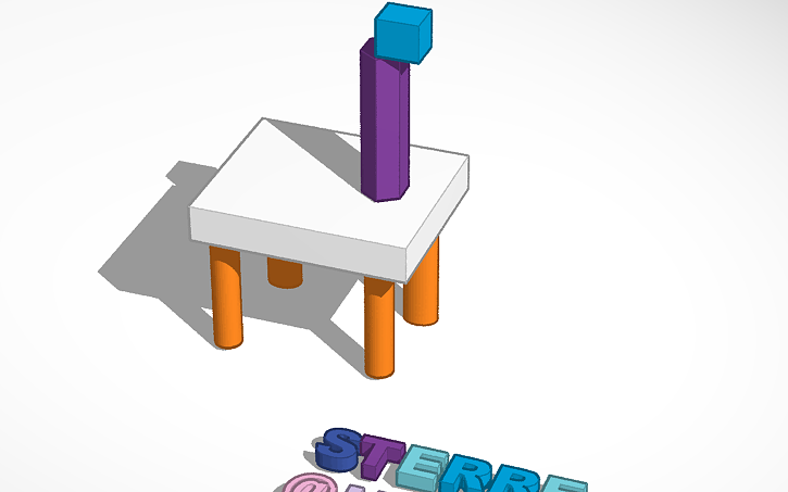 3D design de lelijke giraffe - Tinkercad
