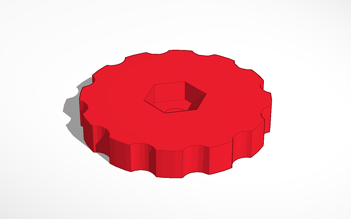 3D design M4 Knob - Tinkercad