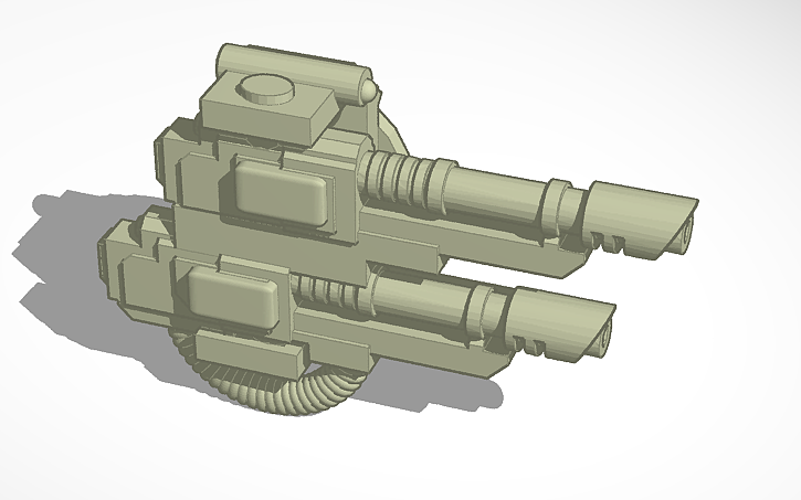 3D design 40k classic LR sponson - Tinkercad
