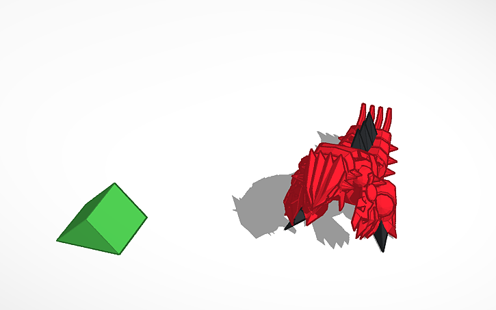 3D design Groudon - Tinkercad