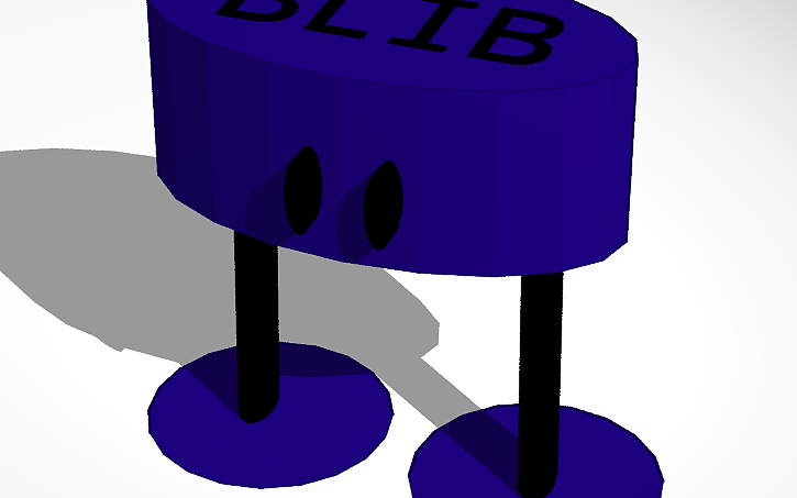 3D design Navy Blue Blib (Polis) - Tinkercad