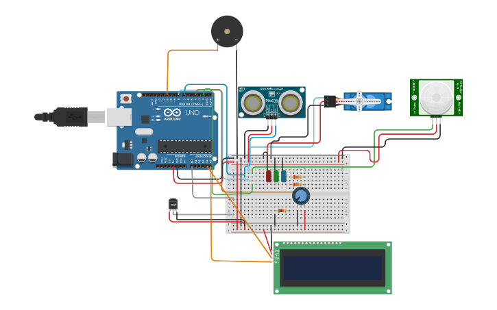 Circuit Design Smart Home Automation Tinkercad