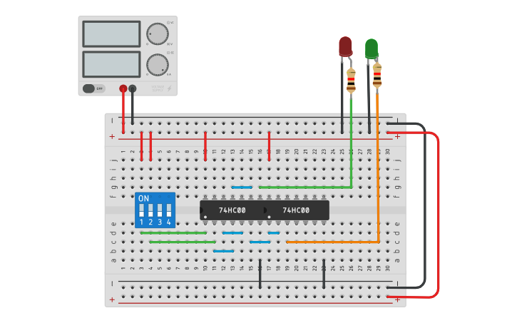 Circuit Design Half Subtractor Using Nand Gates Tinkercad