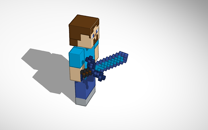 3D design Minecraft Steve - Tinkercad